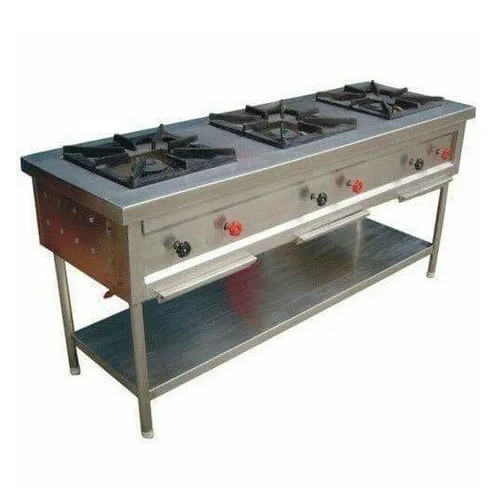 Three burner range store